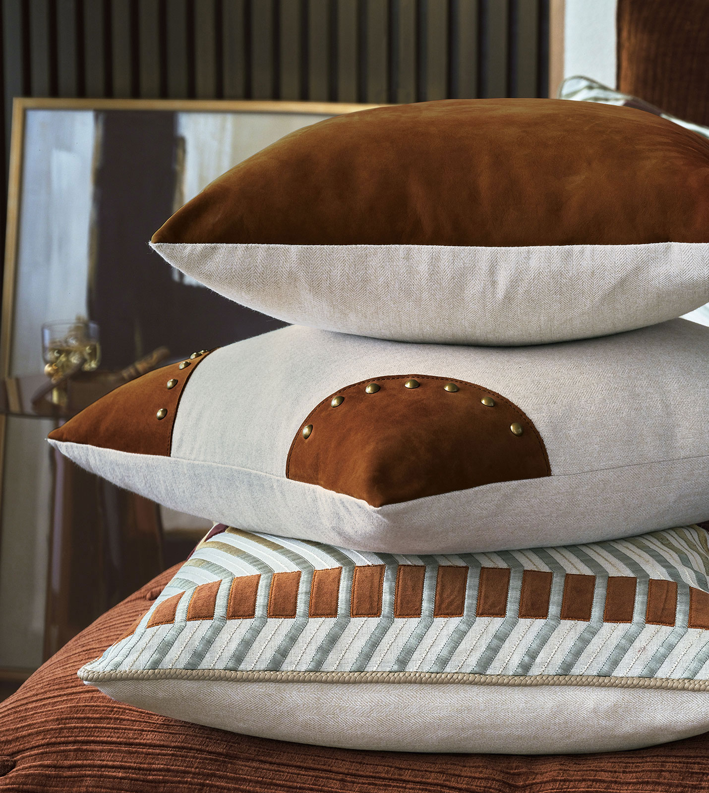 Rufus Corner Decorative Pillow | Eastern Accents