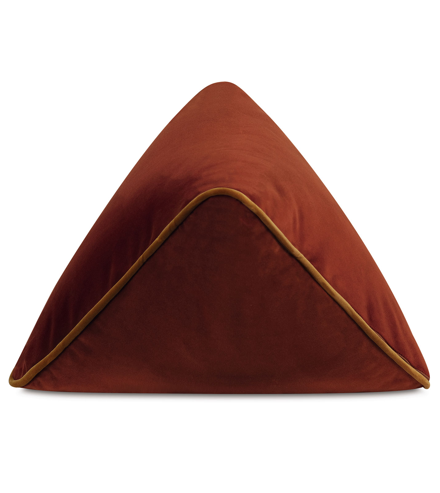 Uma Pyramid Decorative Pillow In Orange | Eastern Accents
