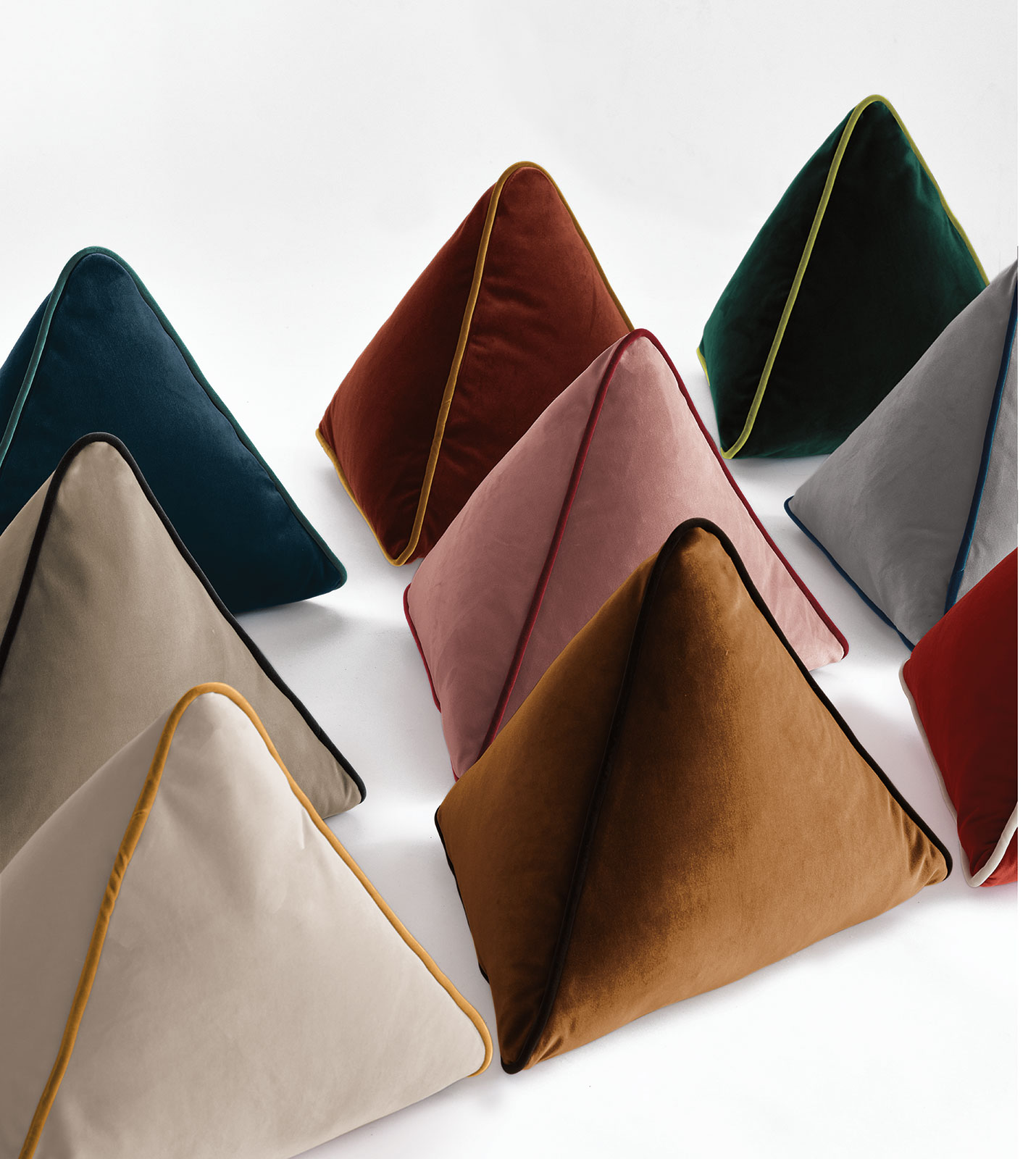 Uma Pyramid Decorative Pillow In Orange | Eastern Accents