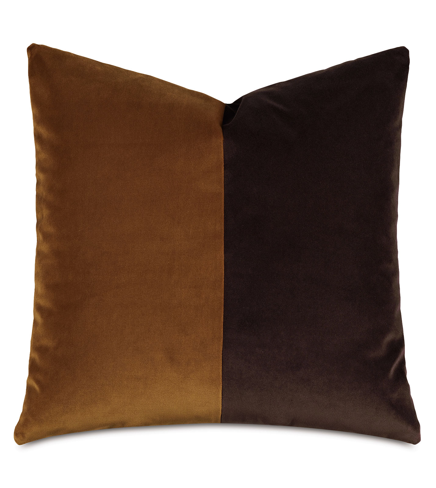 Uma Colorblock Decorative Pillow In Gold | Eastern Accents