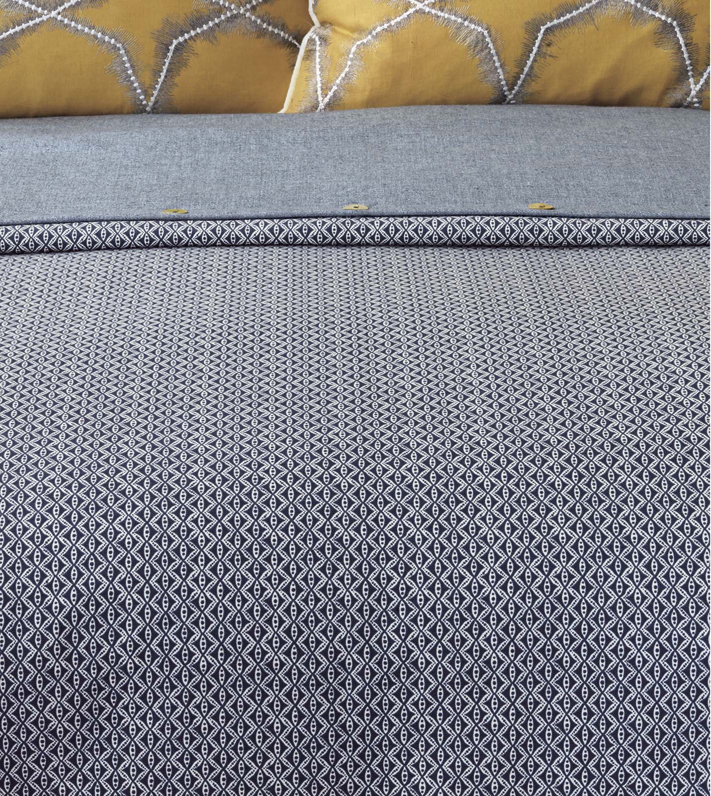 Tucker Indigo Duvet Cover | Eastern Accents